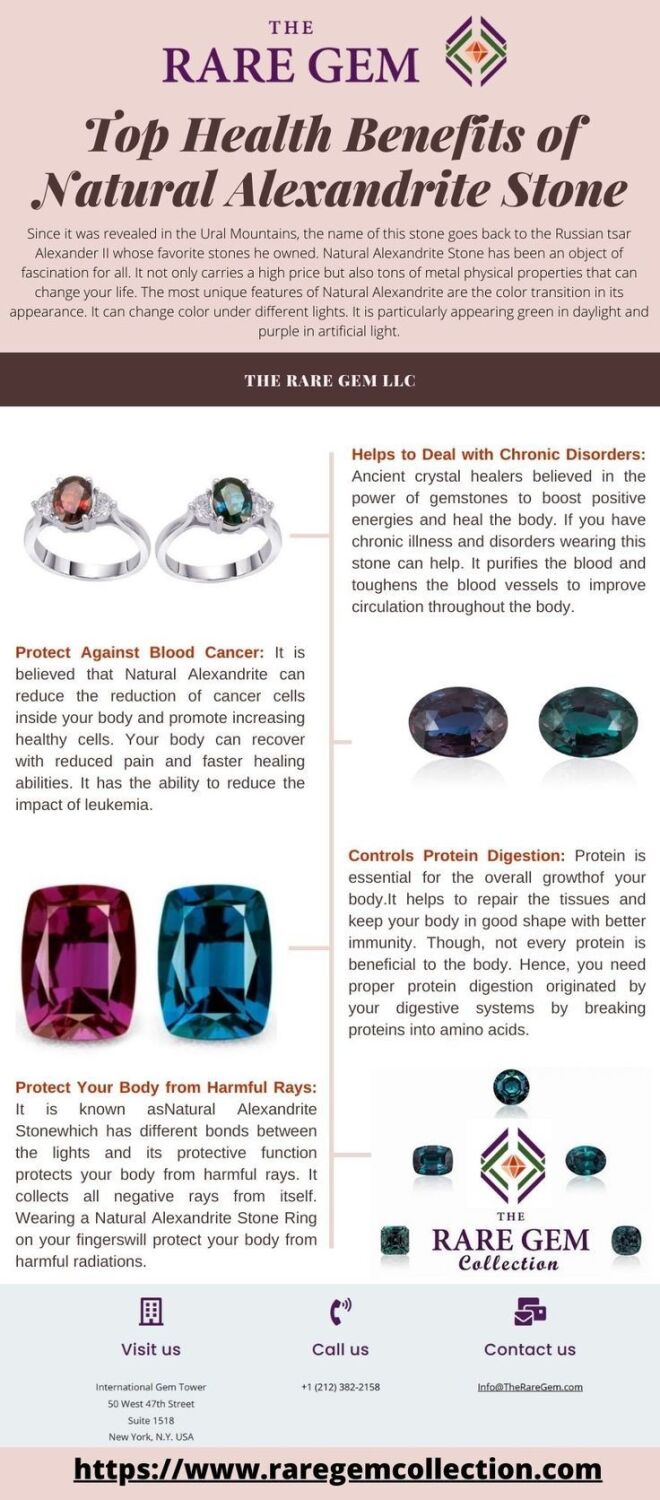 Top health benfits of natural alexandrite stone